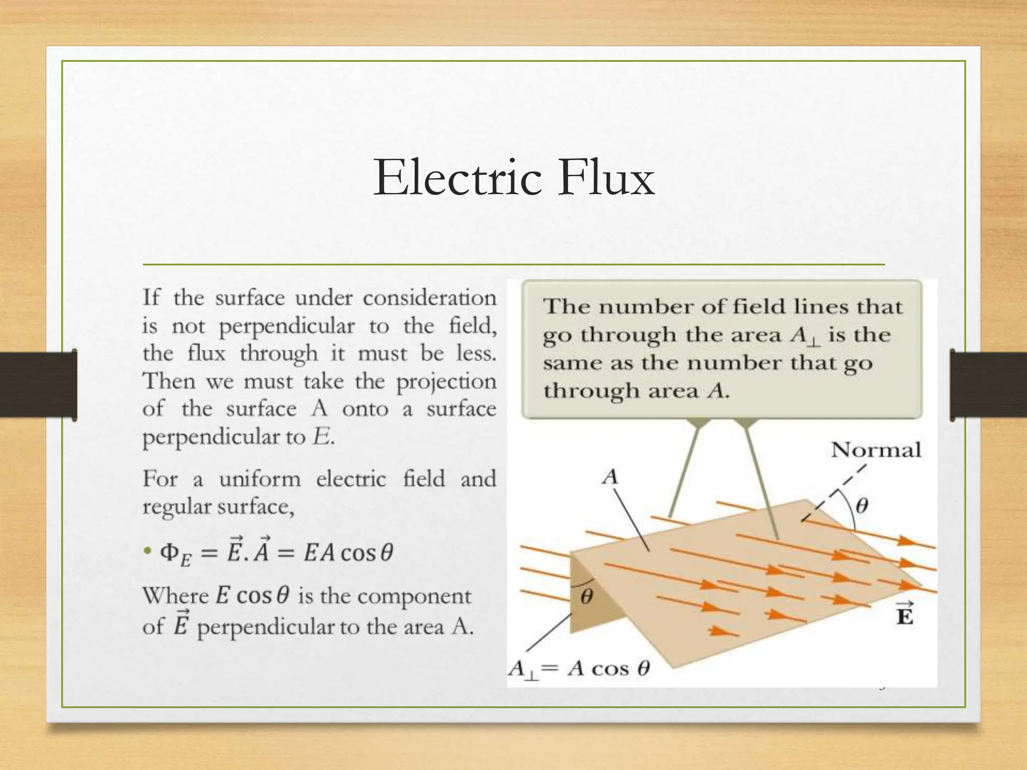 Electric flux power point presentation.. | PPT