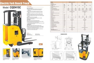 Electric fork reach truck cqdh15 c | PPT
