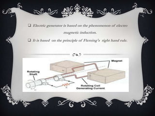 Electric generator | PPTX