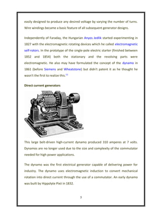 Electric generator | DOC