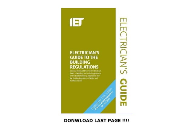 Electrician s Guide to the Building Regulations (Electrical Regulations ...