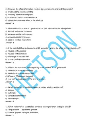 Electrician Question Paper MCQ Book PDF Free Download | PDF