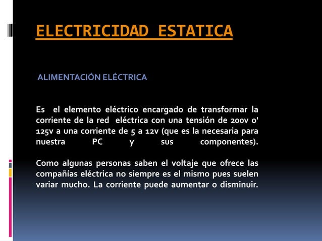 Electricidad estatica | PPT