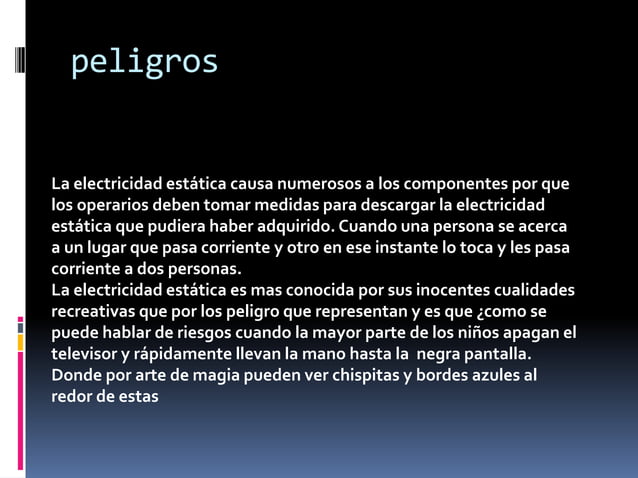 Electricidad estatica | PPT