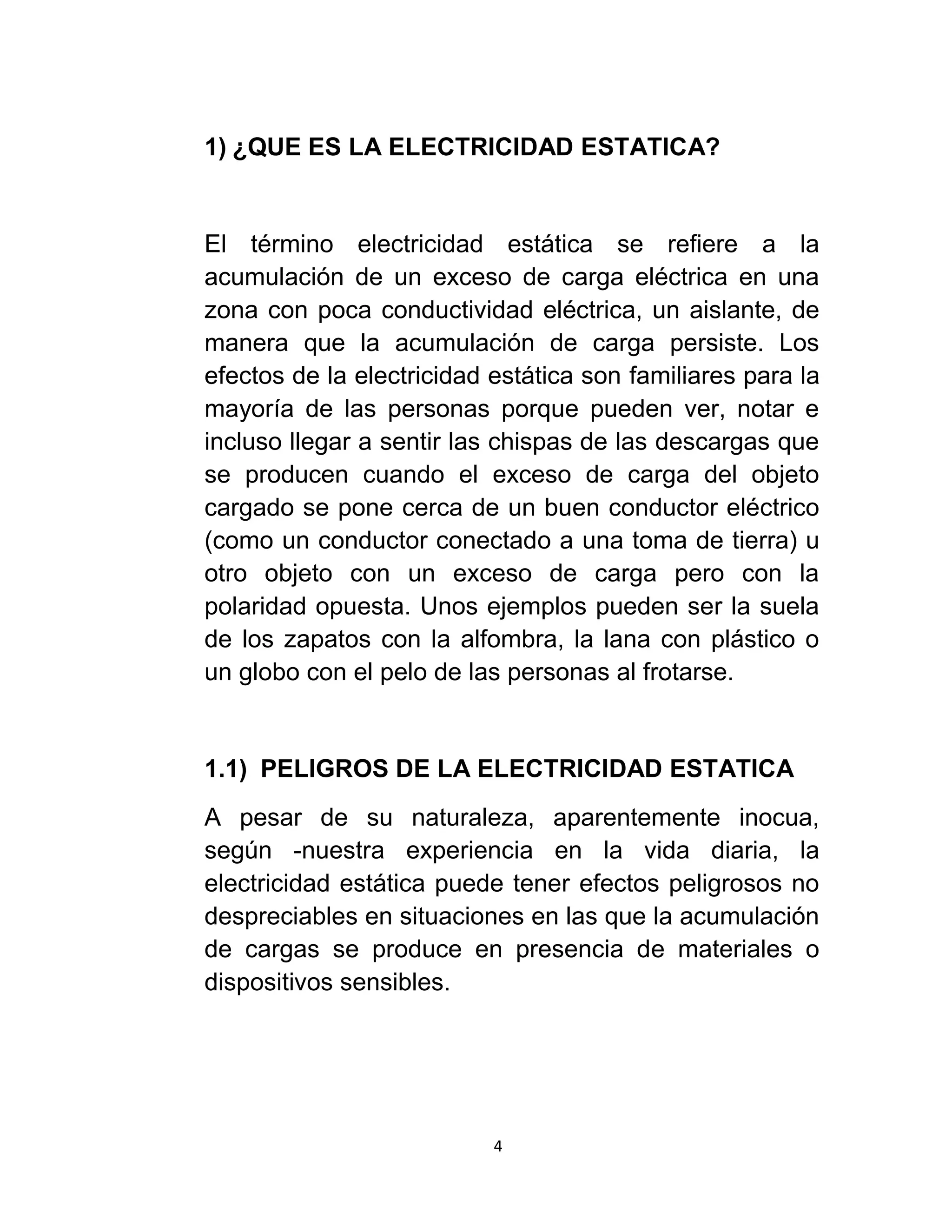 Electricidad estatica | DOCX