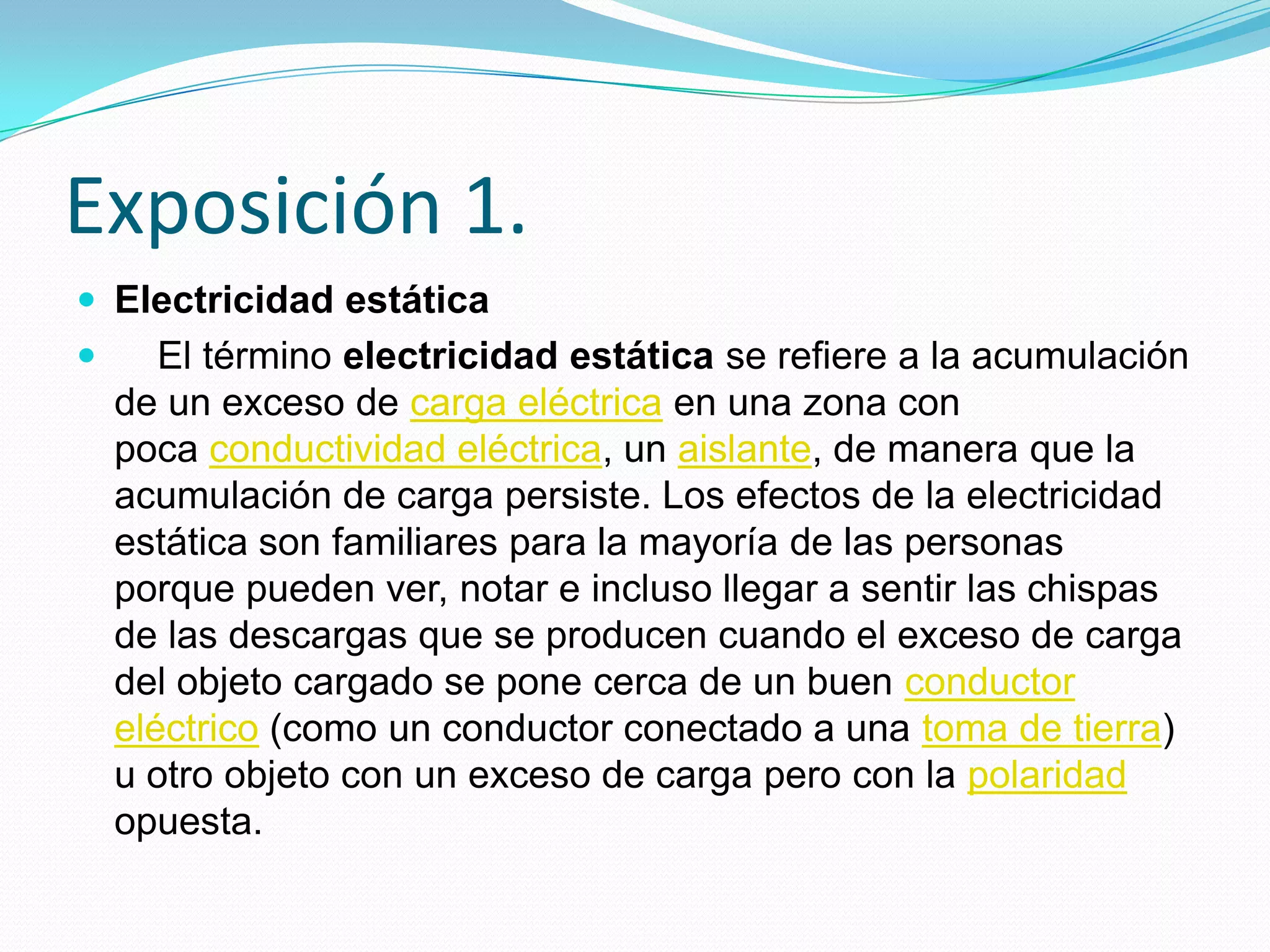 Electricidad estatica | PPTX
