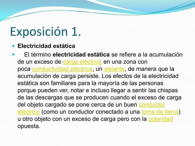 Electricidad estatica | PPTX