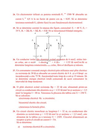 Electricieni probleme 2011 fara rez | DOC