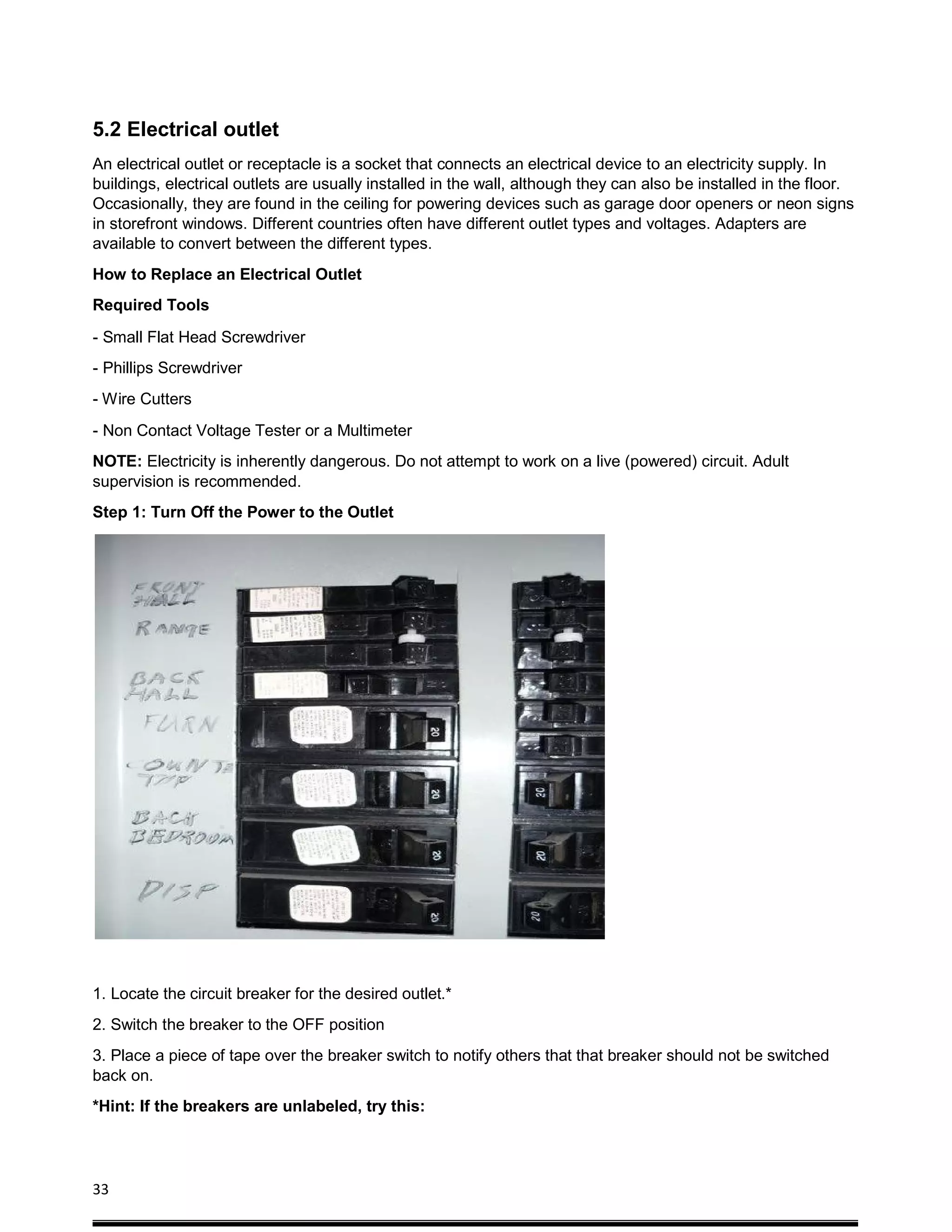 Electric instalation operation and training manual | PDF