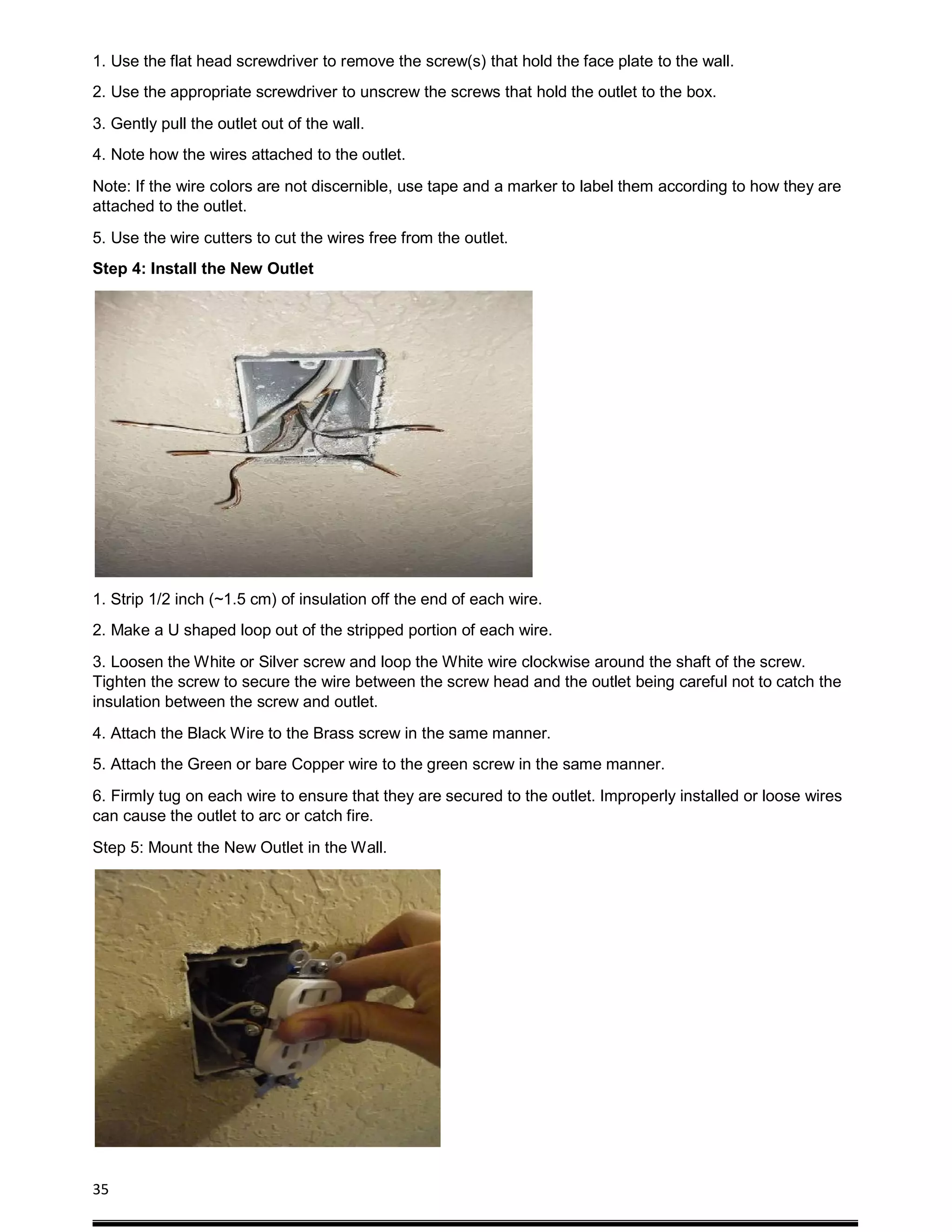 Electric instalation operation and training manual | PDF