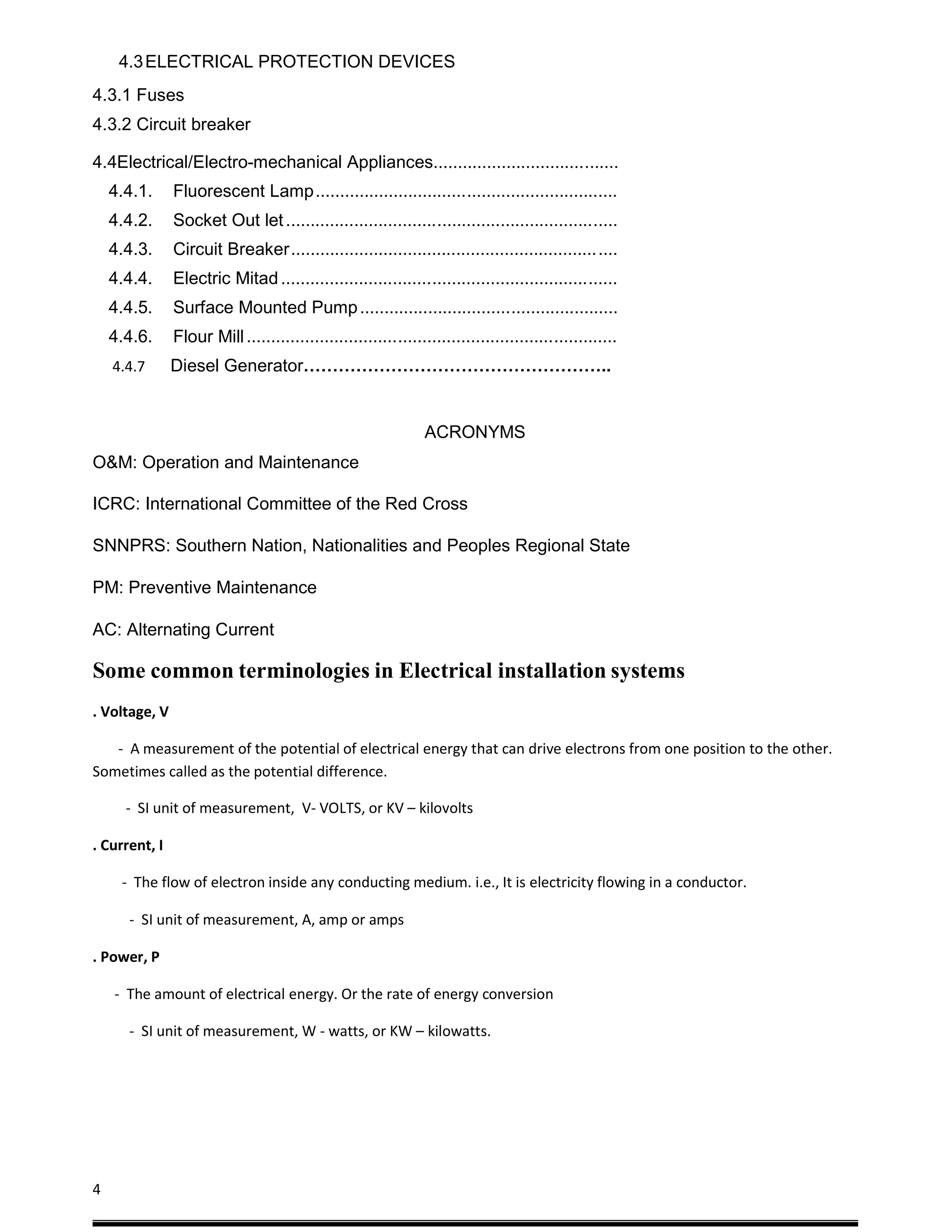 Electric instalation operation and training manual | PDF
