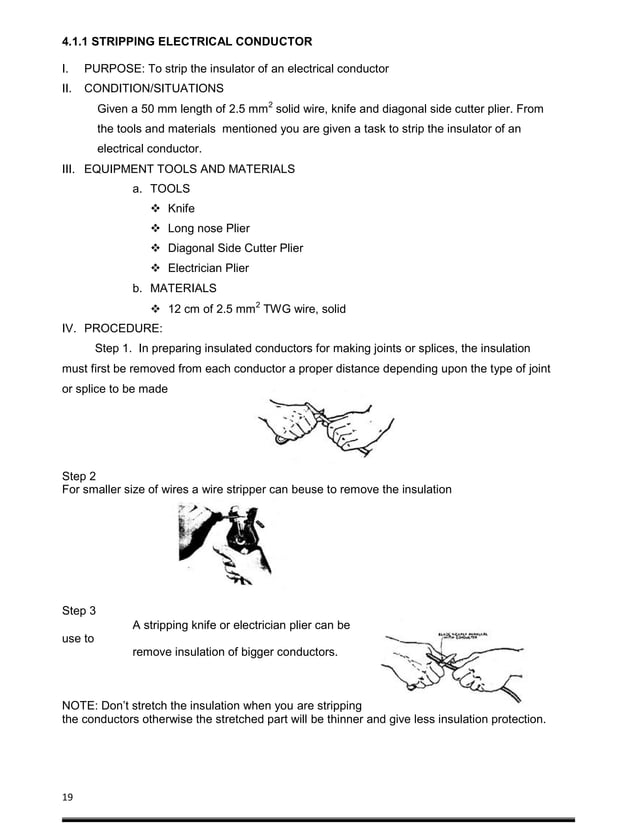 Electric instalation operation and training manual | PDF