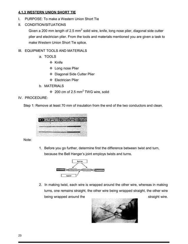 Electric instalation operation and training manual | PDF