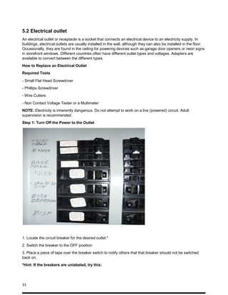 Electric instalation operation and training manual | PDF