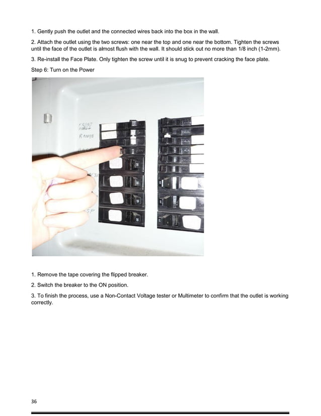 Electric instalation operation and training manual | PDF