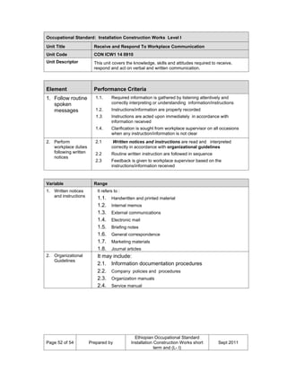 Electric instalation operation and training manual | PDF