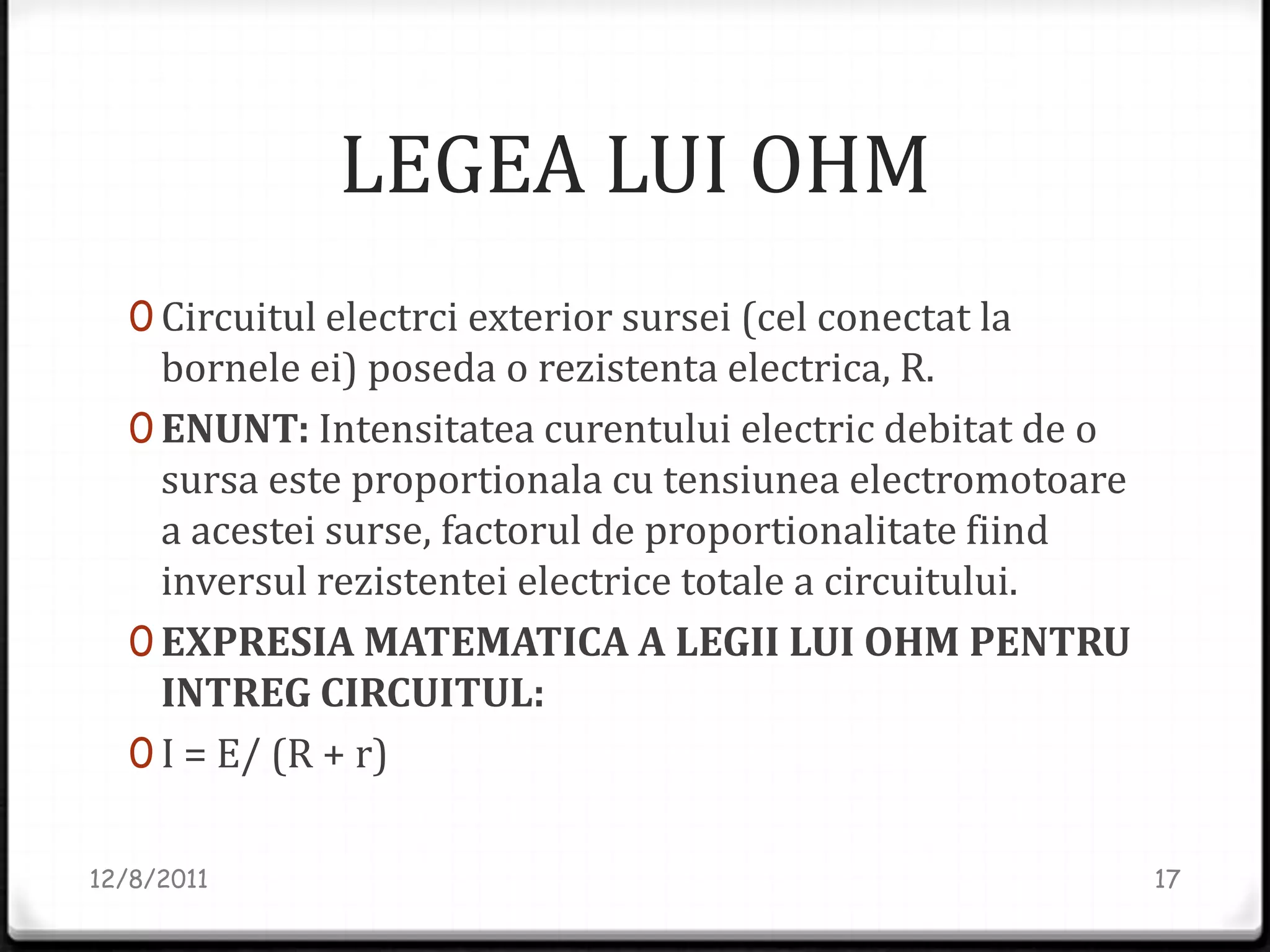 Electricitate | PPTX