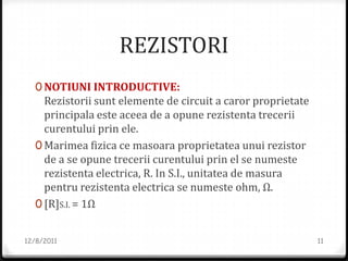 Electricitate | PPTX