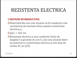 Electricitate | PPTX