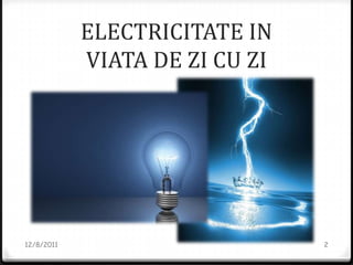 Electricitate | PPTX