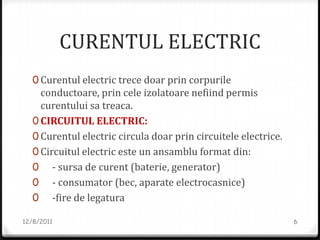 Electricitate | PPTX