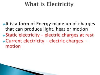 Electricity Definition