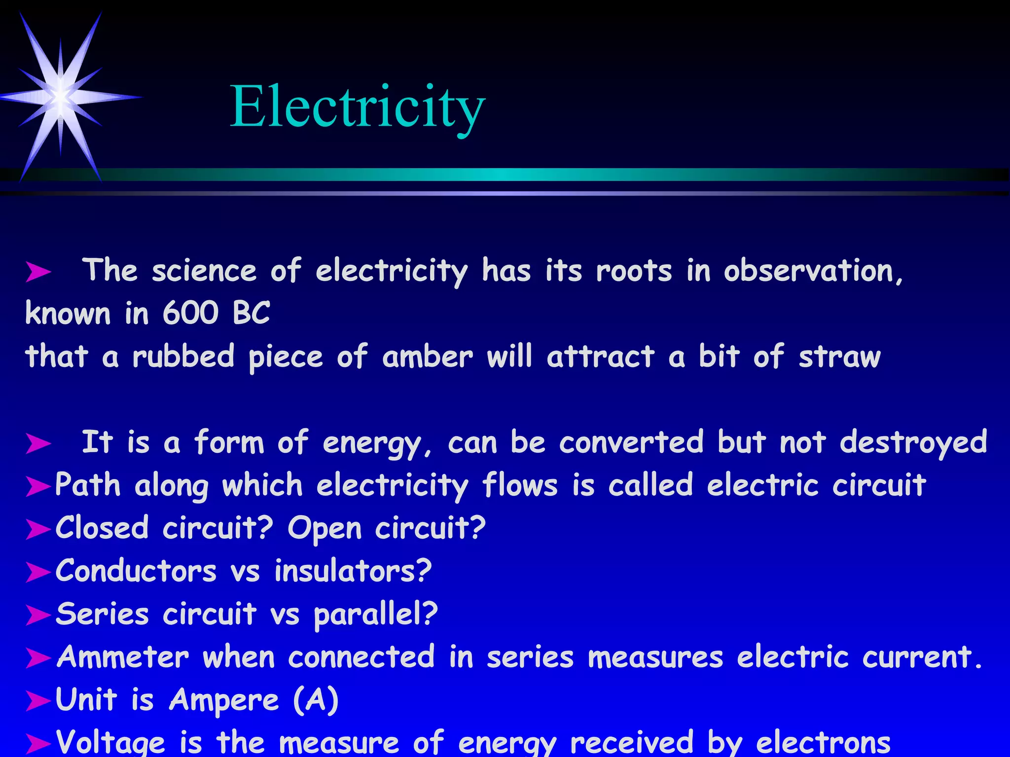 Electricity | PPT