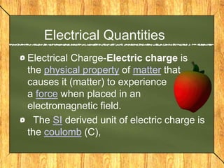 Electricity | PPTX | Physics | Science