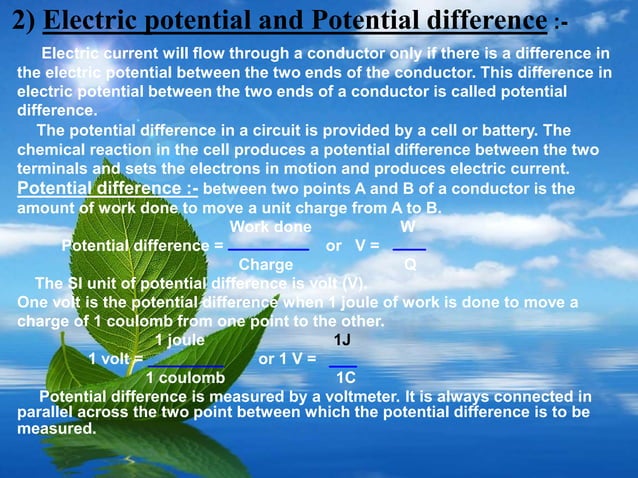 Chapter 12 Electricity class 10 ncert | PPTX