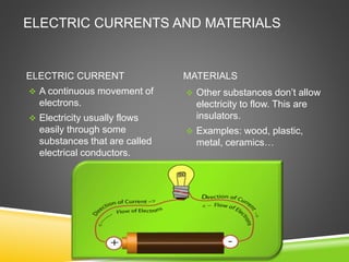 Electricity information | PPTX | Physics | Science