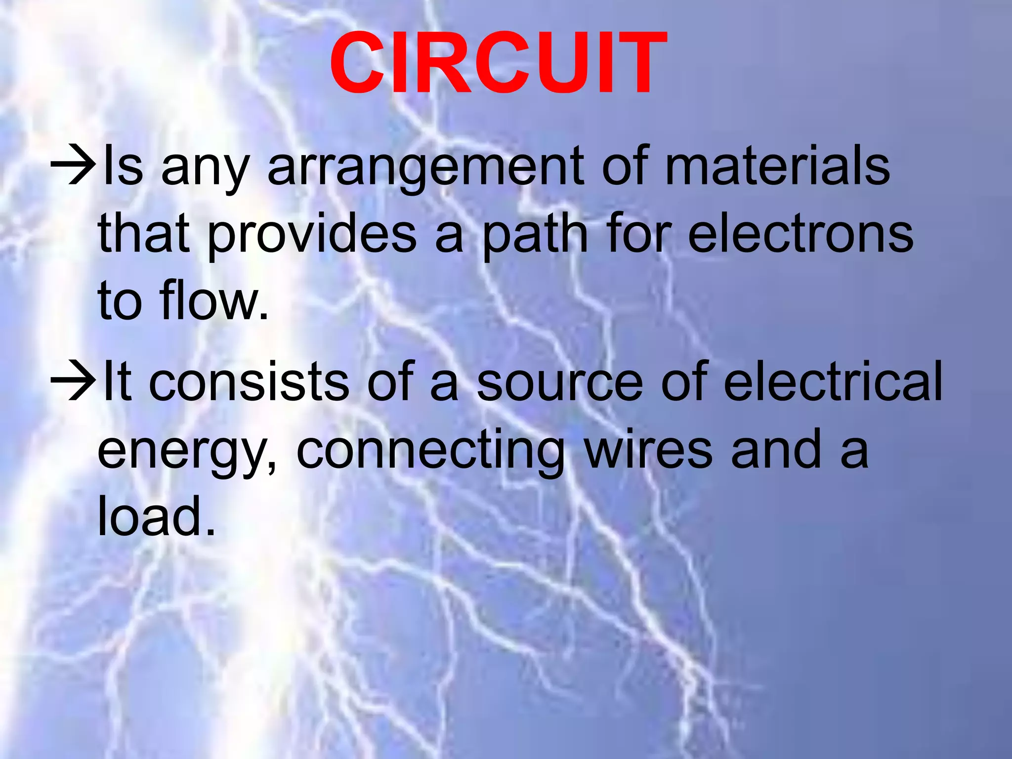 current, voltage and resistance | PPTX