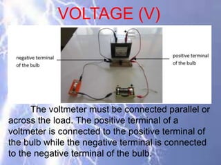 current, voltage and resistance | PPTX