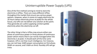 Electricity storage | PPT