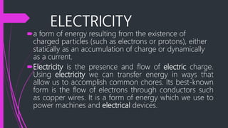 Electricity | PPTX | Physics | Science