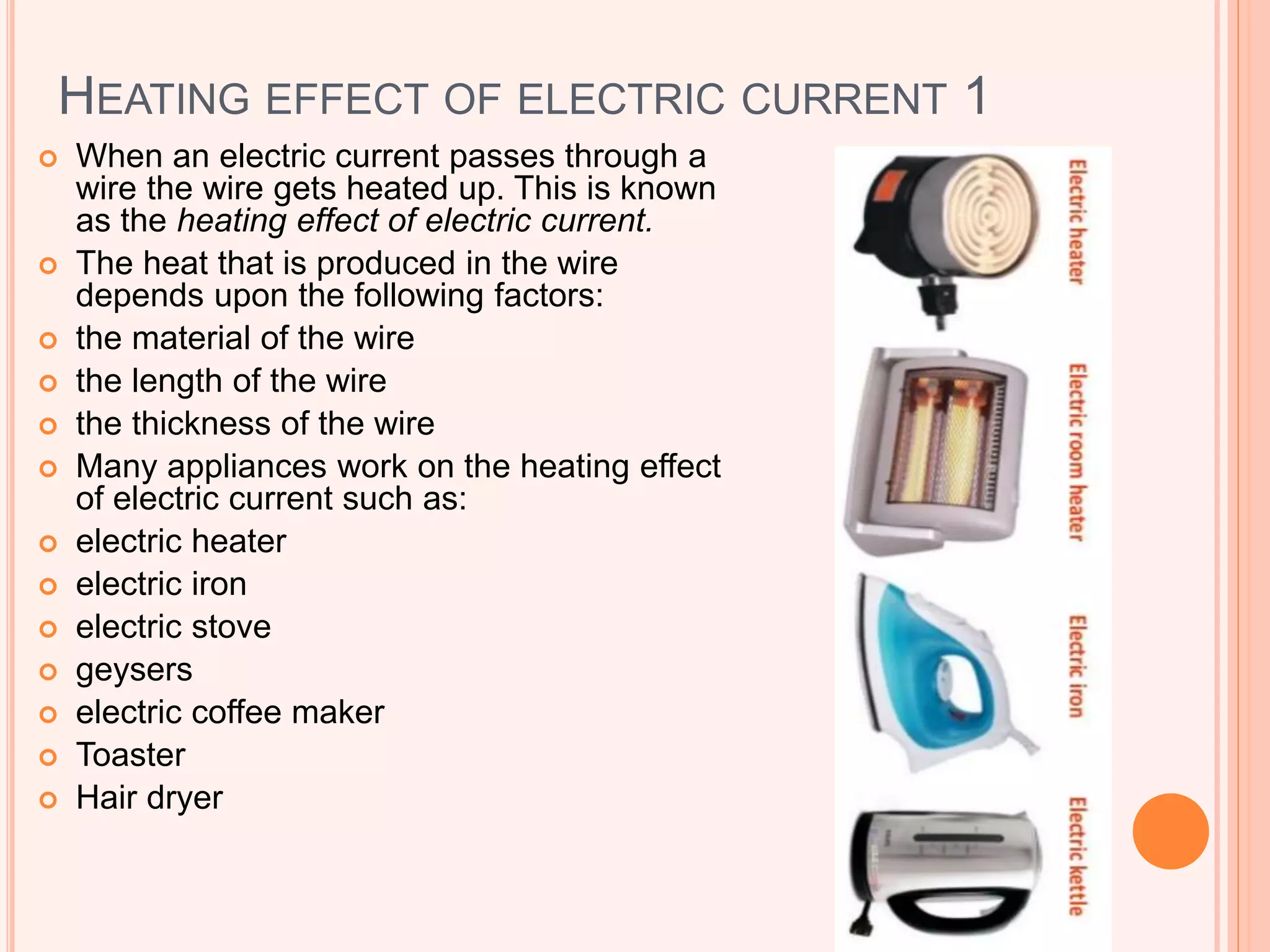 Electric current and it Effect | PPTX