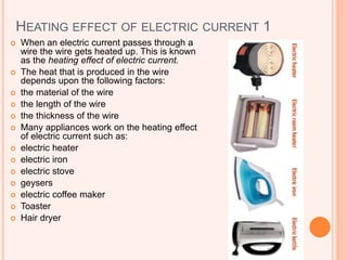 Electric current and it Effect | PPTX