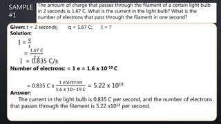 Electricity | PPTX | Chemistry | Science