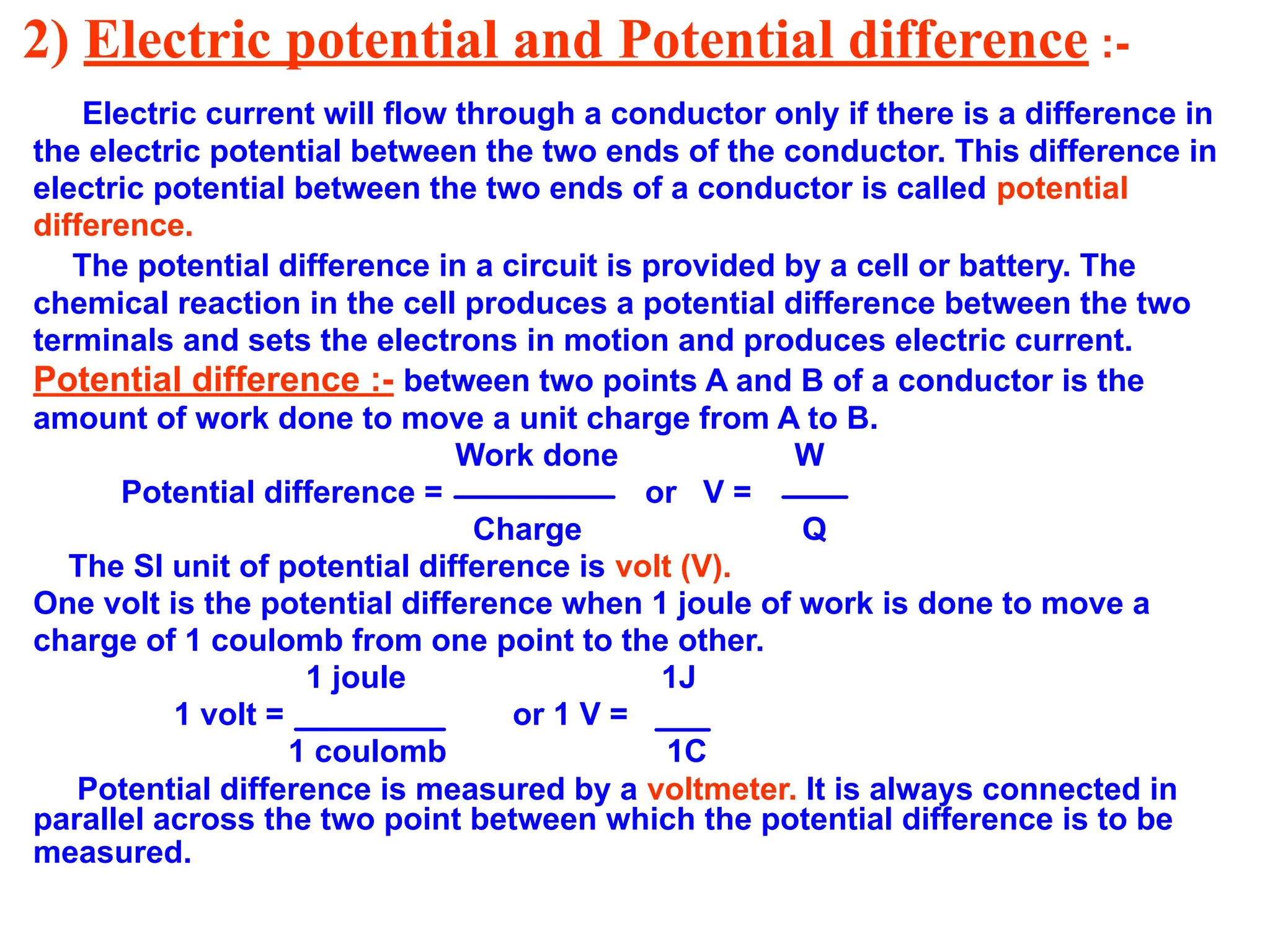 Current electricity class 10 with important | PDF