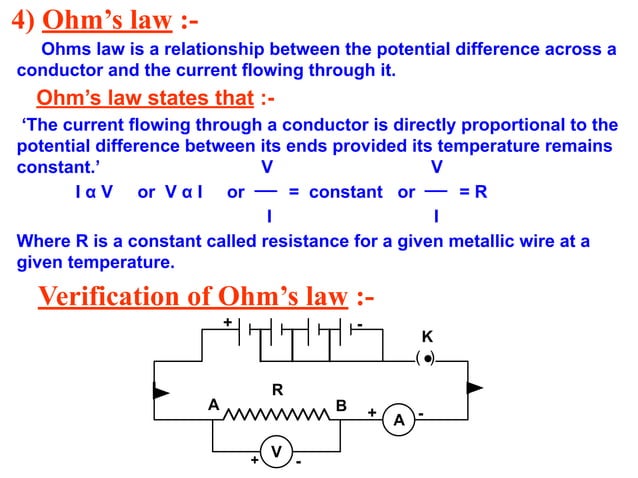 Current electricity class 10 with important | PDF
