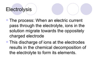 Electricity & Chemistry | PPT