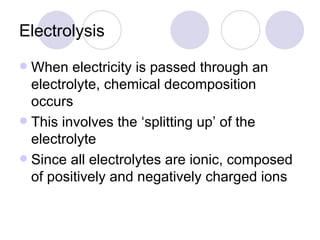 Electricity & Chemistry | PPT