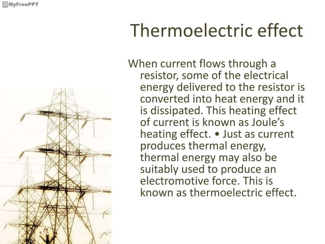 Electricity heating effect of electric current Priya Jha | PPTX | Home ...