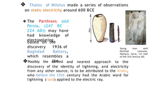 electricity-history and their discoveries | PPTX