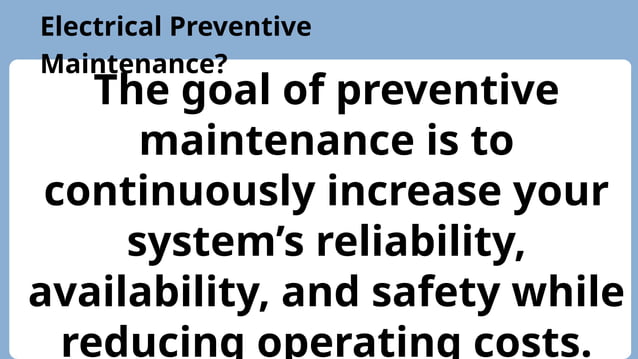 ELECTRICITY-MAINTENANCE.pptx................ | PPT