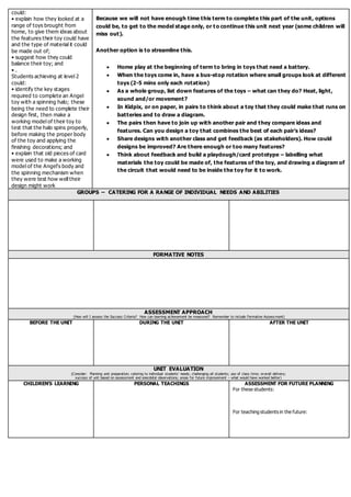 Electricity - physical world - unit plan for 5-7 year olds | PDF | Home ...