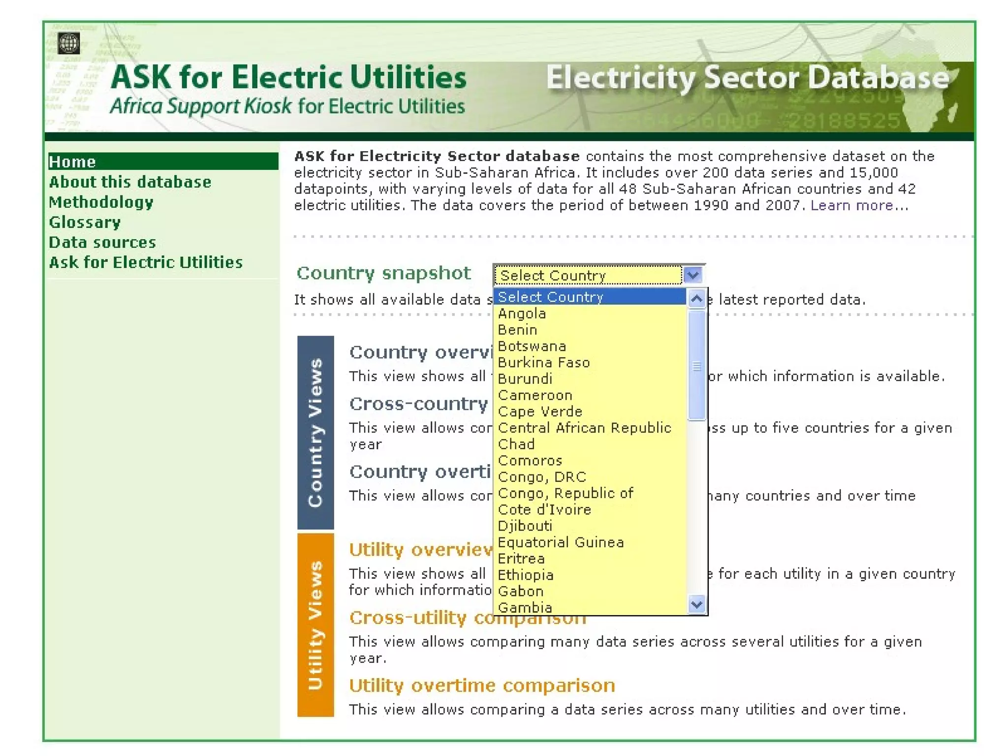 Electricity Sector Database Presentation | PPT