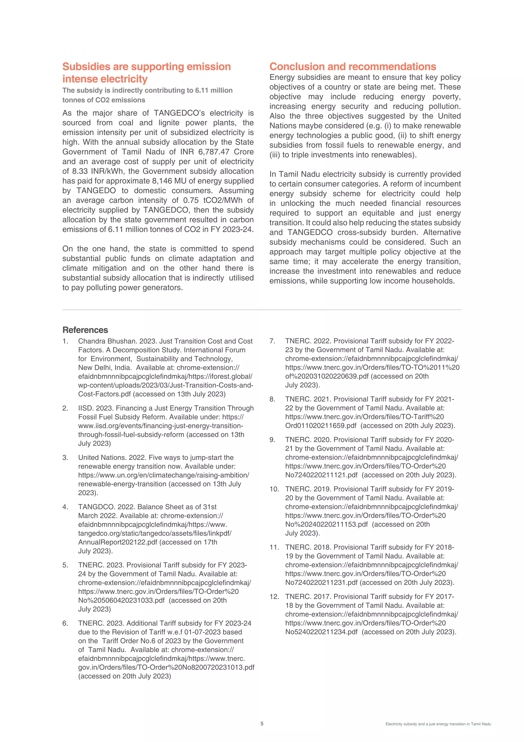 ELECTRICITY SUBSIDY AND A JUST ENERGY TRANSITION IN TAMIL NADU | PDF | Gas and Electric | Home ...