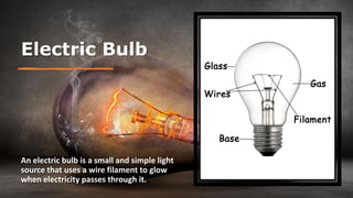 Electricity and Circuits Class 6 | PPTX