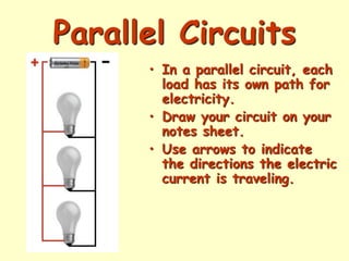 Electricity and Circuits types ks2 level | PPT