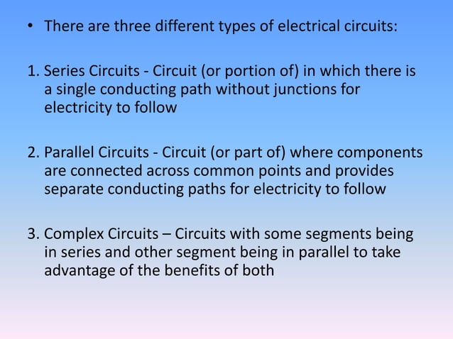 Electricity and Electrical Circuits - powerpoint.pptx | Chemistry | Science